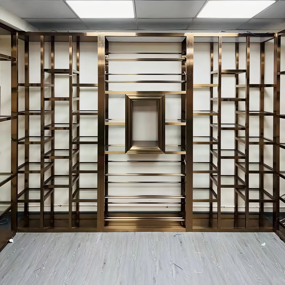 High Quality Modern And Simple Stainless Steel Wine Rack, Showing ...